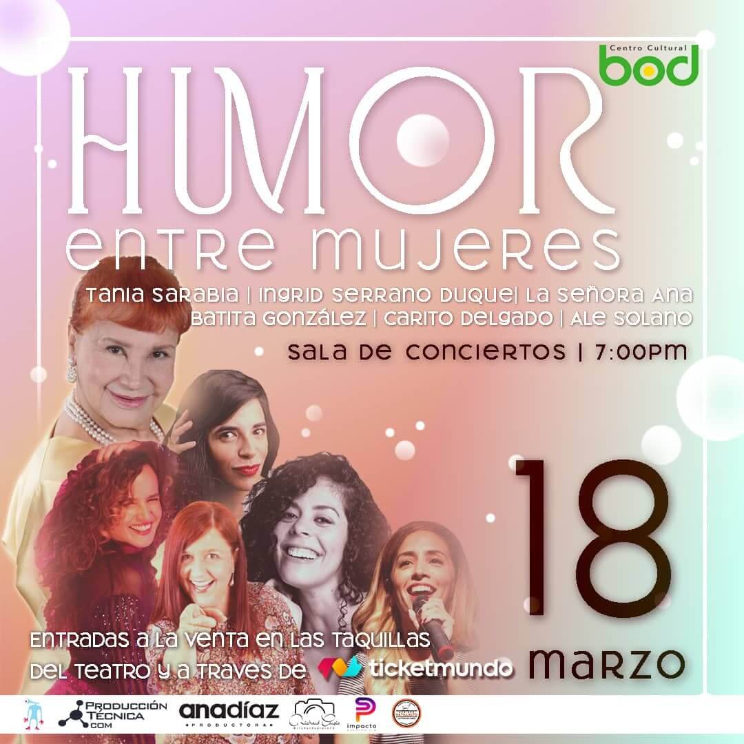 Humor entre Mujeres, reúne a lo mejor del talento femenino este 18 de marzo
